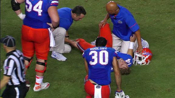 Sources: Florida QB Luke Del Rio's knee injury not season-ending - ABC7 ...