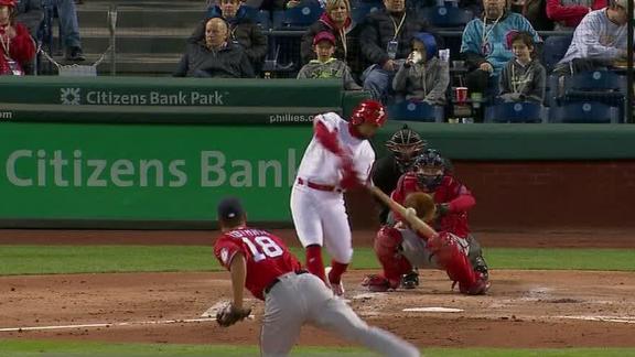 Record 12-run first inning helps Phillies rout Nats 17-3 - 6abc ...