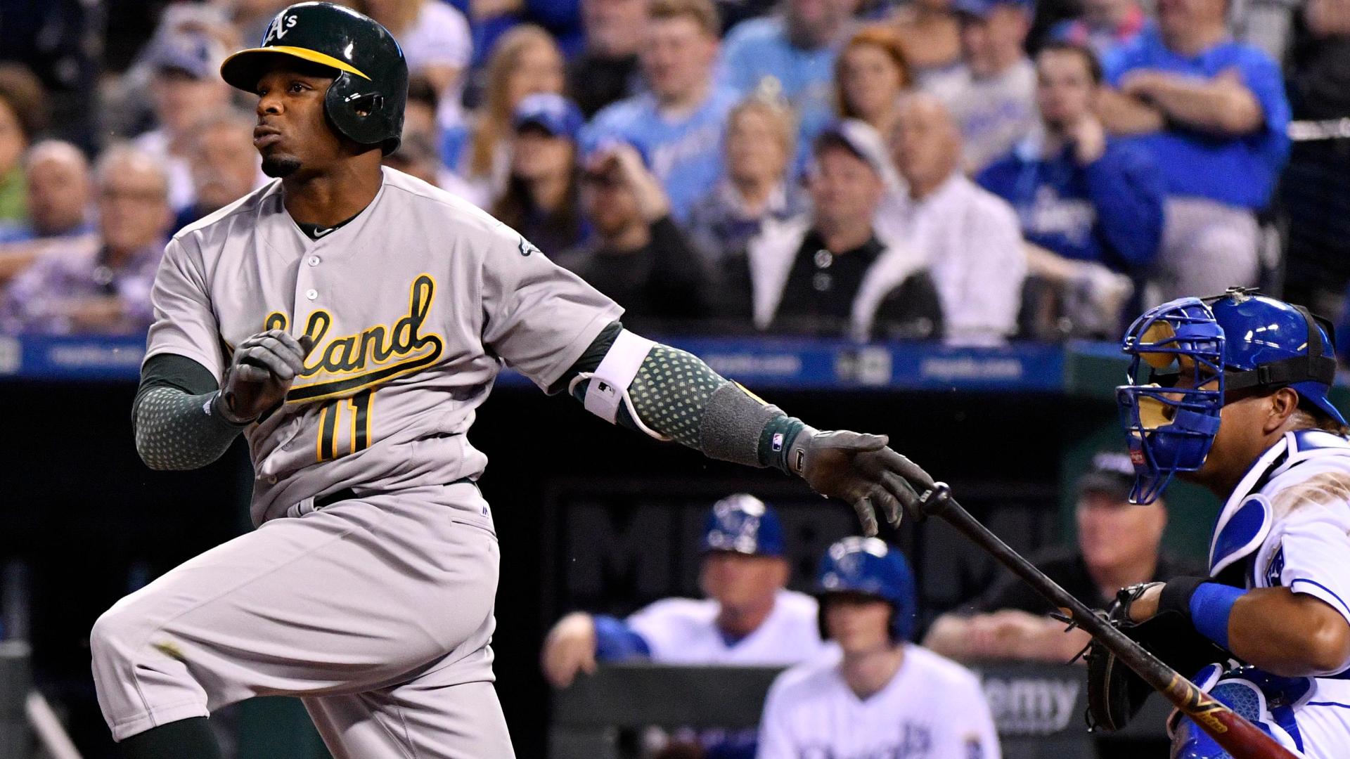 Triggs pitches 6 shutout innings, Athletics stop Royals 8-3 - ABC7 San ...