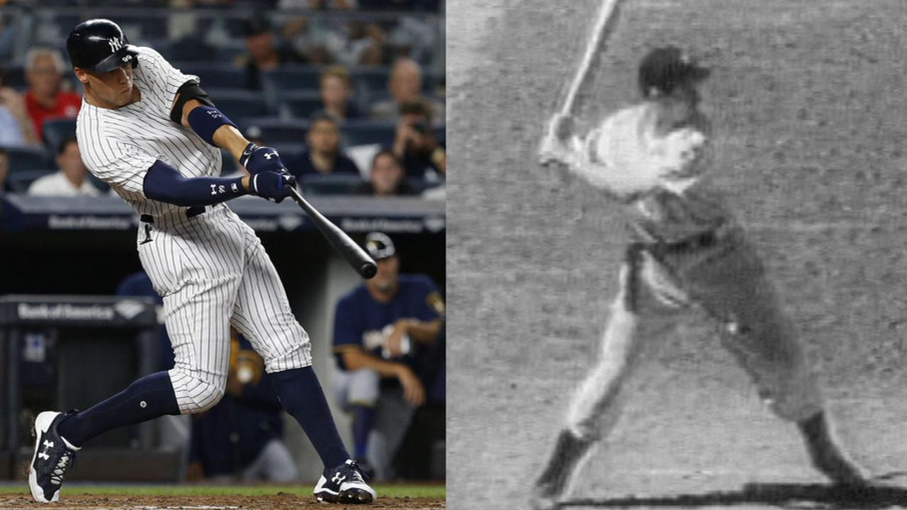 Aaron Judge passes Joe DiMaggio for most Yankee rookie home runs - ABC7 New York