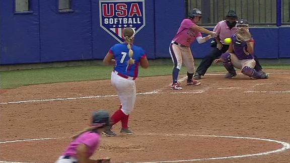 softball shortstop plays