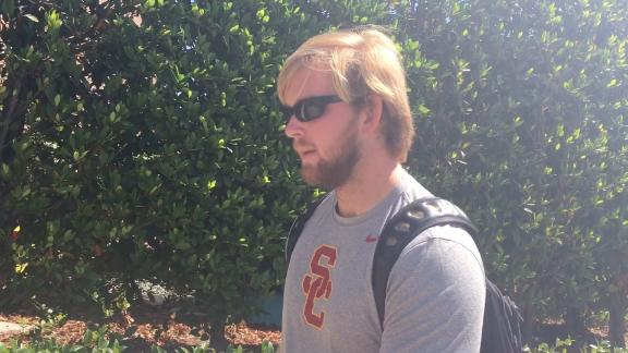 A day in the life of USC's blind long snapper Jake Olson - ABC7 Los Angeles