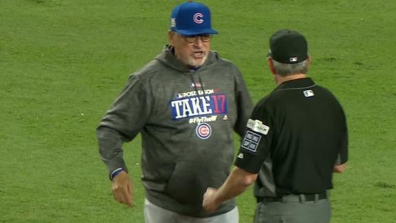 Joe Maddon tossed, likens home plate collision rule to Chicago's 's ...