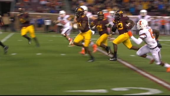 Gophers run for 333 yards in 24-17 win over Illini - ABC7 Chicago