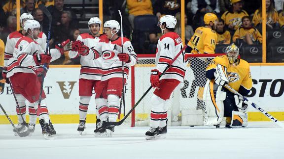 Hanifin and Hurricanes start fast in 4-1 win over Predators - ABC11 ...