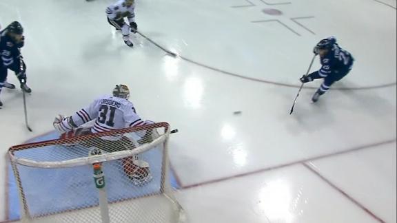 Connor scores twice, Jets beat Blackhawks 6-2 - ABC7 Chicago