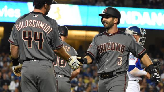 Descalso drives in 4 runs in Arizona's 8-7 win over Dodgers - ABC7 Los ...