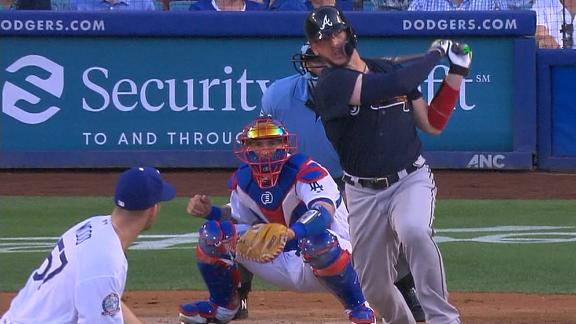 Freeman, Flowers lift Braves over Dodgers 5-3 - ABC7 Los Angeles