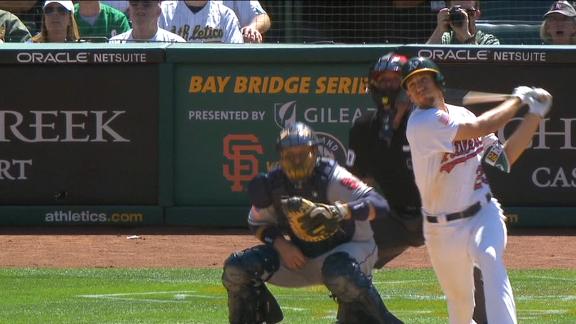 Piscotty's 3 doubles lead A's past Padres 4-2 - ABC7 San Francisco