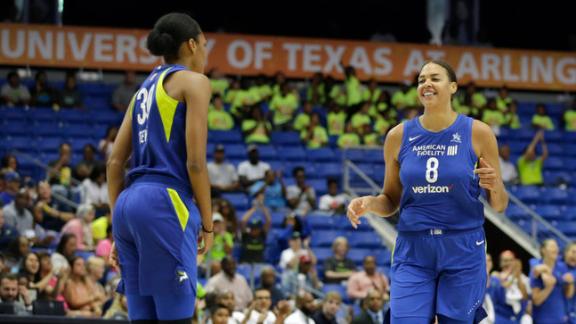 Cambage scores WNBA-record 53 points for Wings over Liberty - ABC7 New York