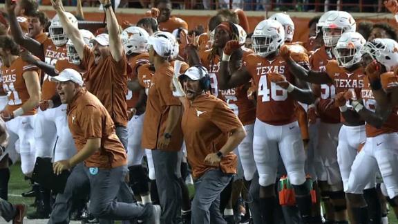 Ehlinger 2 touchdown passes lead Texas over No. 22 USC 37-14 - ABC7 Los Angeles