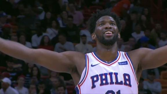 Embiid scores 35, 76ers top reeling Heat 124-114 - 6abc Philadelphia