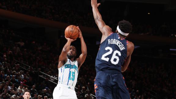 Walker, Lamb lead Hornets to 119-107 win over Knicks - ABC7 New York