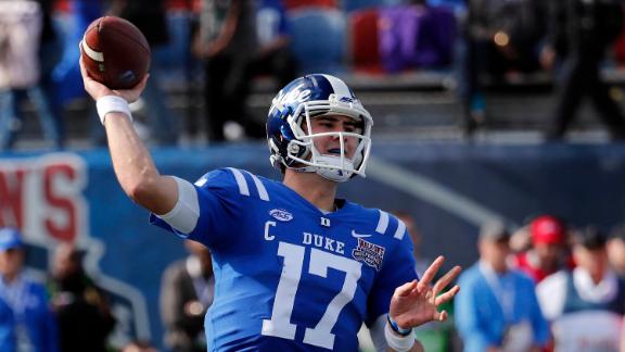 Jones, Duke offense roll past Temple in Independence Bowl - ABC11 ...