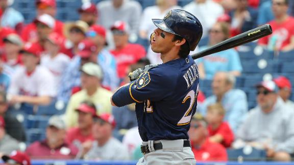 Yelich goes deep twice, Brewers beat Phillies 11-3 - 6abc Philadelphia