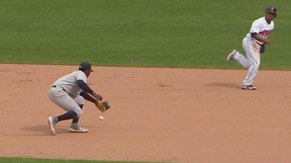 Yankees overcome costly late errors, edge Indians 7-6 - ABC7 New York