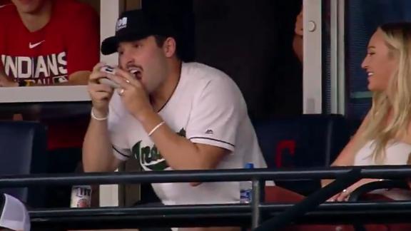 Beer-chugging Mayfield sparks rally for Indians - ABC30 Fresno