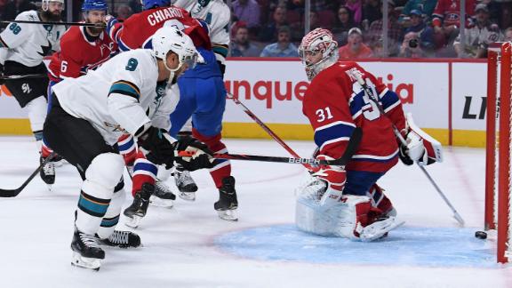 Sharks end 2-game skid with 4-2 win over Canadiens - ABC30 Fresno