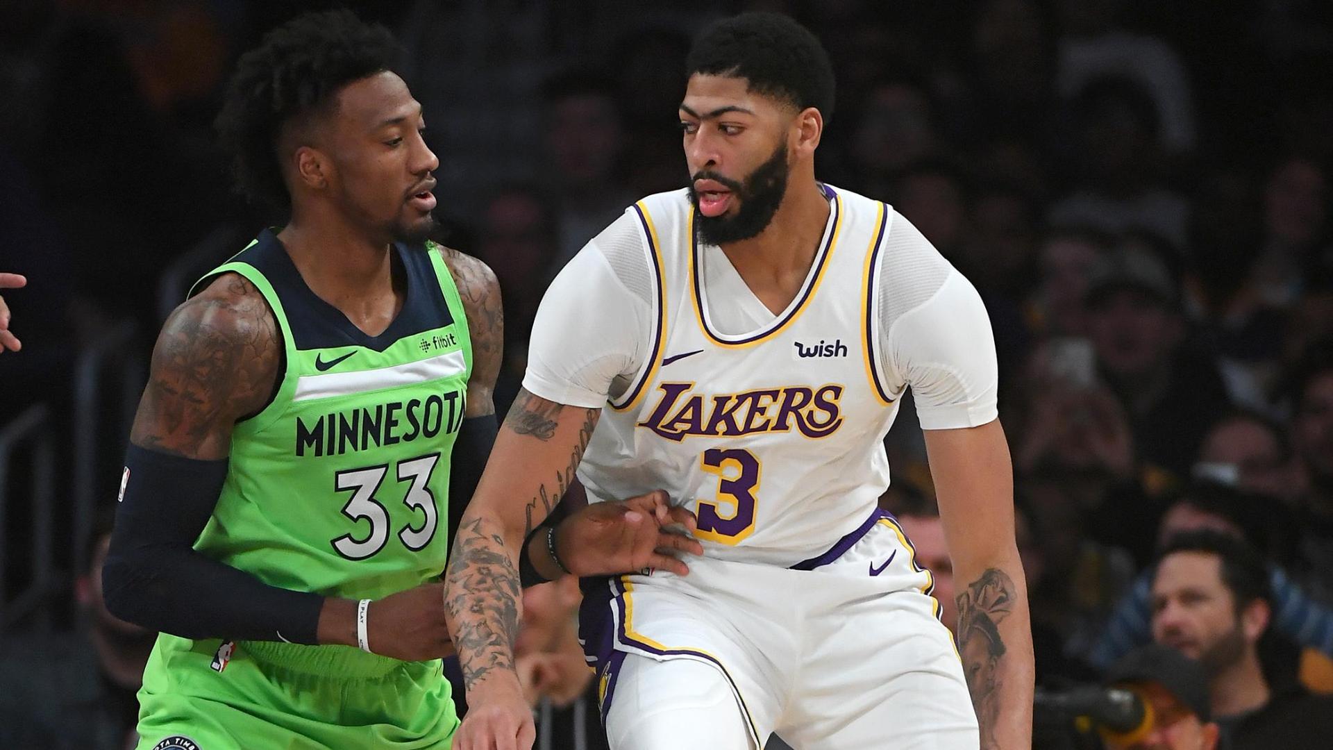 Anthony Davis scores 50 to power Lakers to win over Wolves - ABC7 Los ...