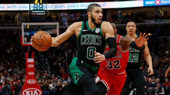 Tatum scores 28, Celtics hold off Bulls 111-104 - ABC7 Chicago