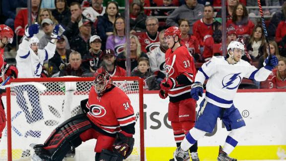 Lightning beat Hurricanes 3-1 for seventh straight win - ABC11 Raleigh ...
