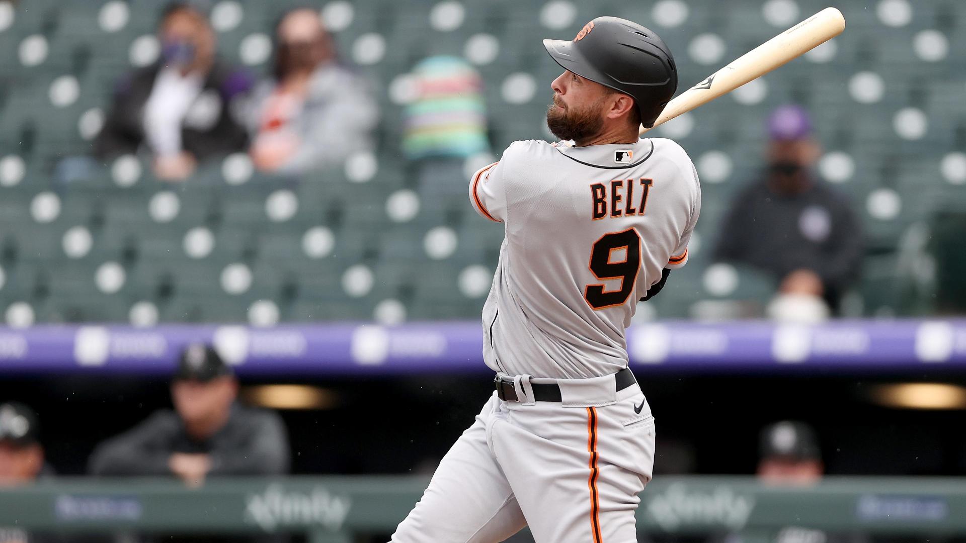 Belt slam in 10-run 1st lifts Giants over Rockies in opener - ABC7 San ...