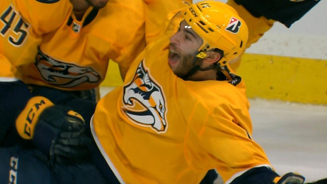 Preds beat Canes 4-3 in double OT again to tie series at 2-2 - ABC11 ...