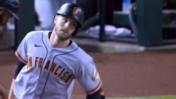 Slater hits late 2-run homer, Giants beat Diamondbacks 6-5 - ABC7 San ...