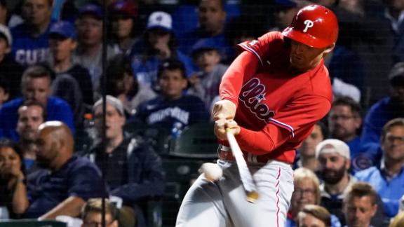 Miller hits 3 HRs, Phillies rout reeling Cubs 8-0 - ABC7 Chicago