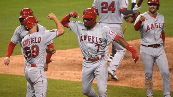 Adell's grand slam in 9th lifts Angels to 8-2 win at Tigers - ABC7 Los ...