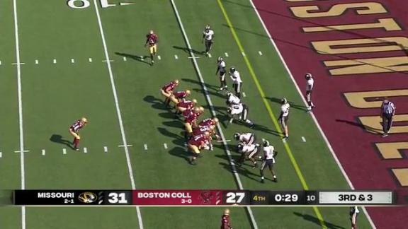 Boston college football score store