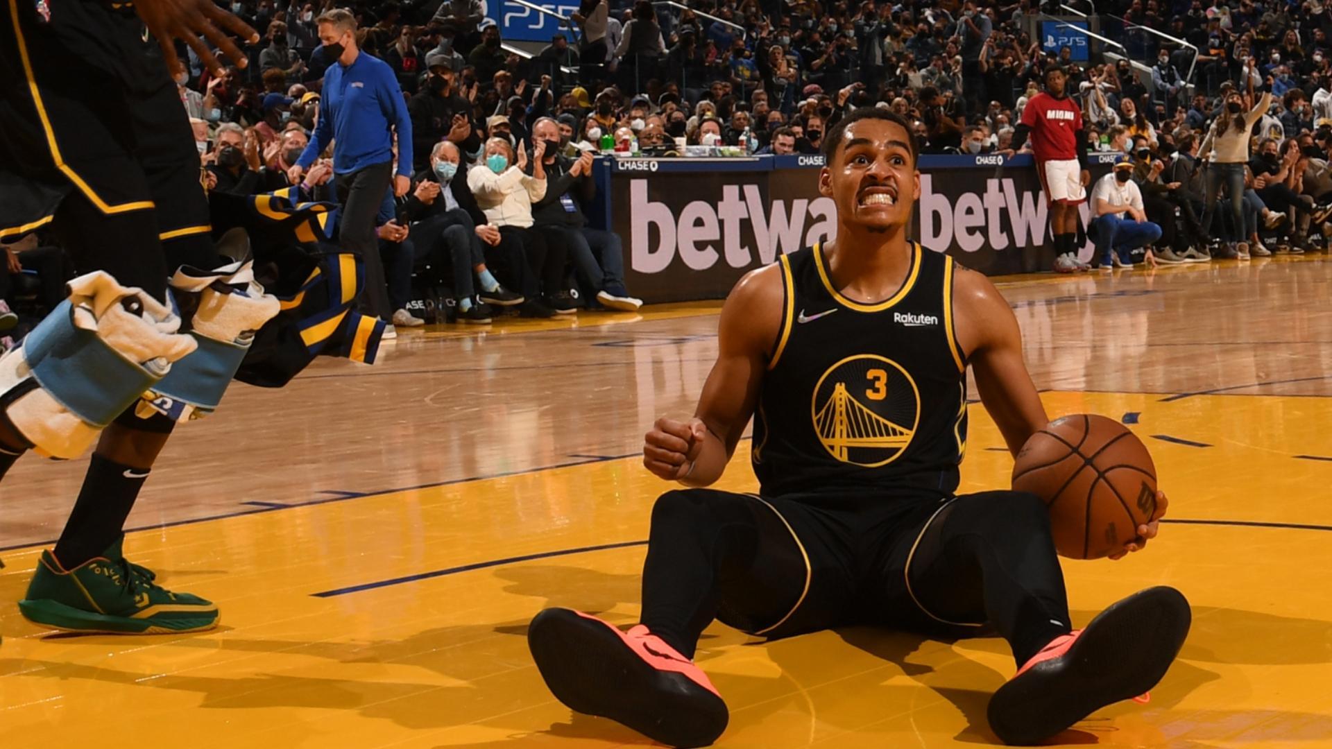 Jordan Poole scores 32 points off bench, Warriors beat Heat - ABC7 San ...