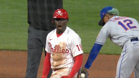 Bohm apologizes for F-bomb, errors after Phillies top Mets - ABC7 New York