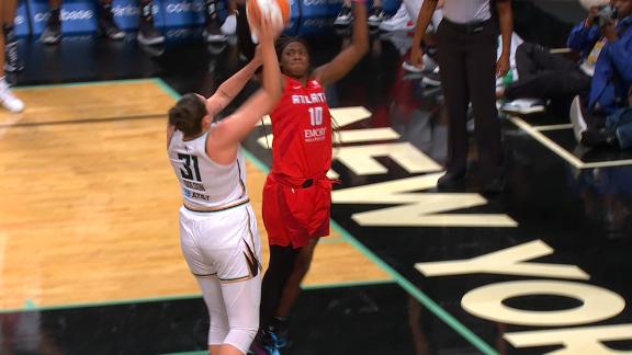 Howard delivers playoff-clinching win for Liberty over Dream - ABC7 New ...