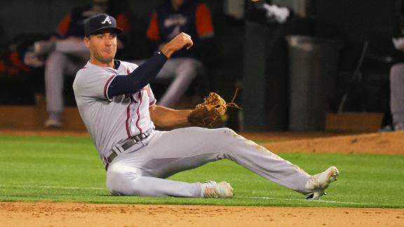 Olson HR vs former team, surging Braves top A's, catch Mets - ABC7 San ...