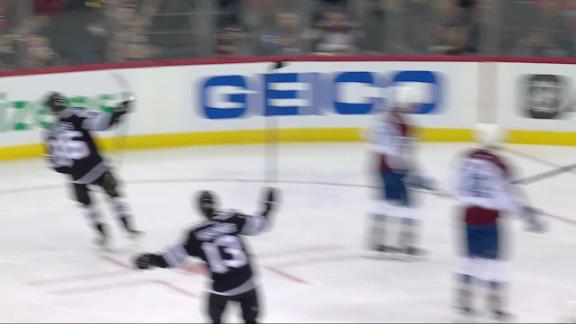 Hughes scores to back Vanecek, Devils beat Avalanche 1-0 - ABC7 New York