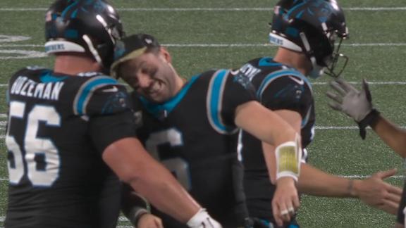 Foreman leads Panthers past rival Falcons in rain, 25-15 - ABC11 ...