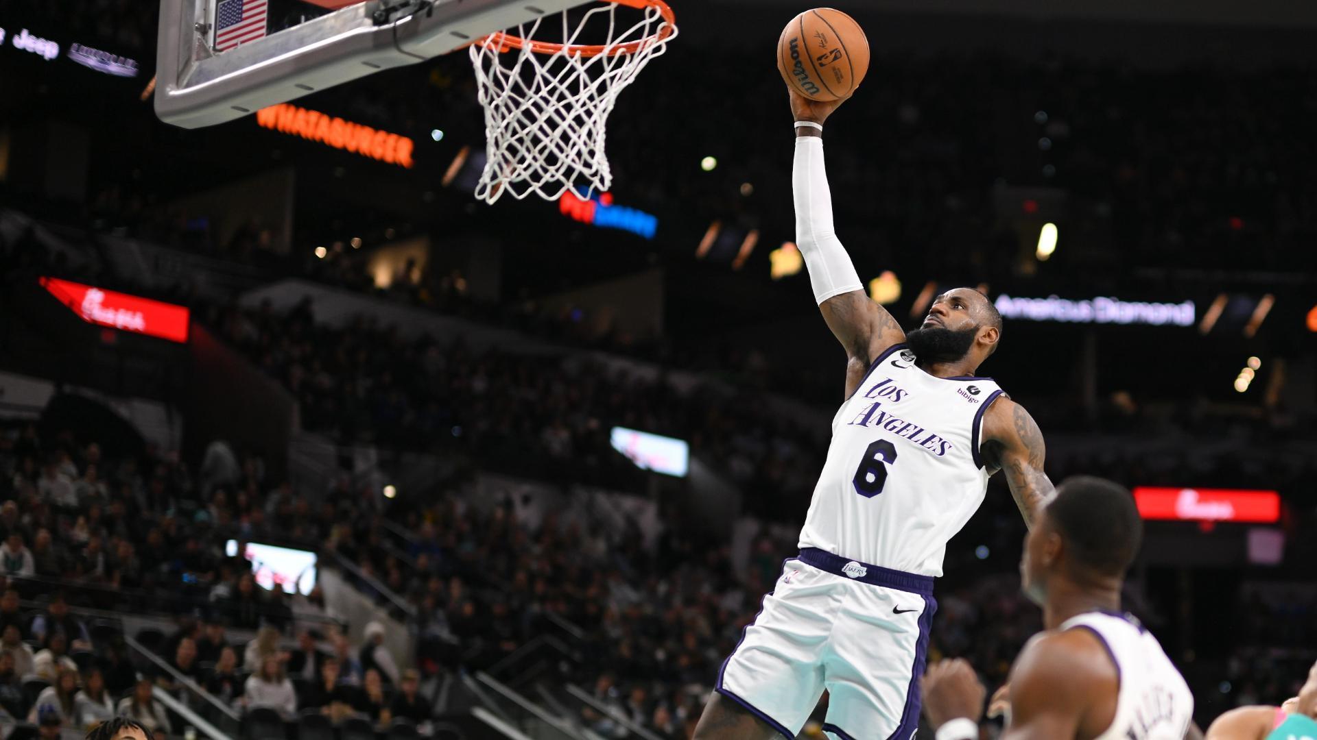 Lakers top Spurs in James' return for first road victory - ABC7 Los Angeles
