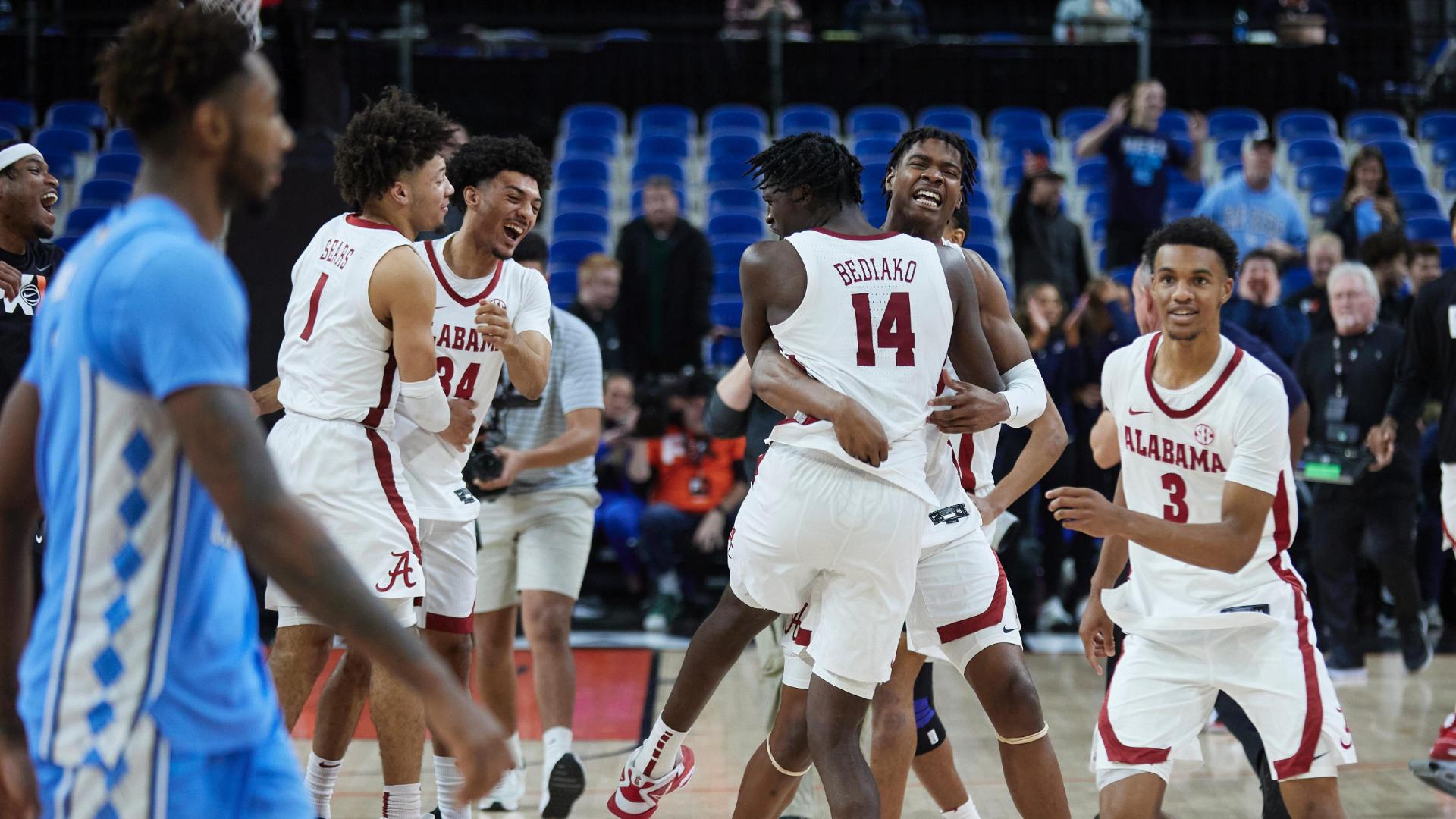 No. 18 Alabama beats No. 1 North Carolina 103-101 in 4 OTs - ABC11 ...