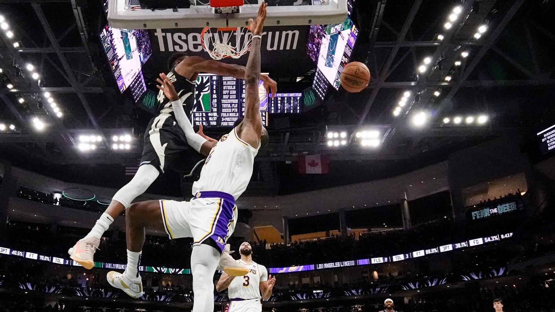 Davis scores 44, LeBron passes Magic as Lakers beat Bucks - ABC30 Fresno