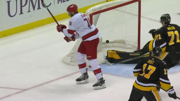 Slavin scores in OT, streaking Hurricanes beat Penguins 4-3 - ABC11 ...