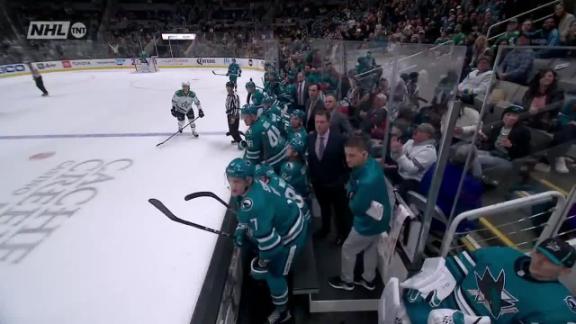 Karlsson has 4 points to reach 60, Sharks rally past Stars - ABC7 San ...