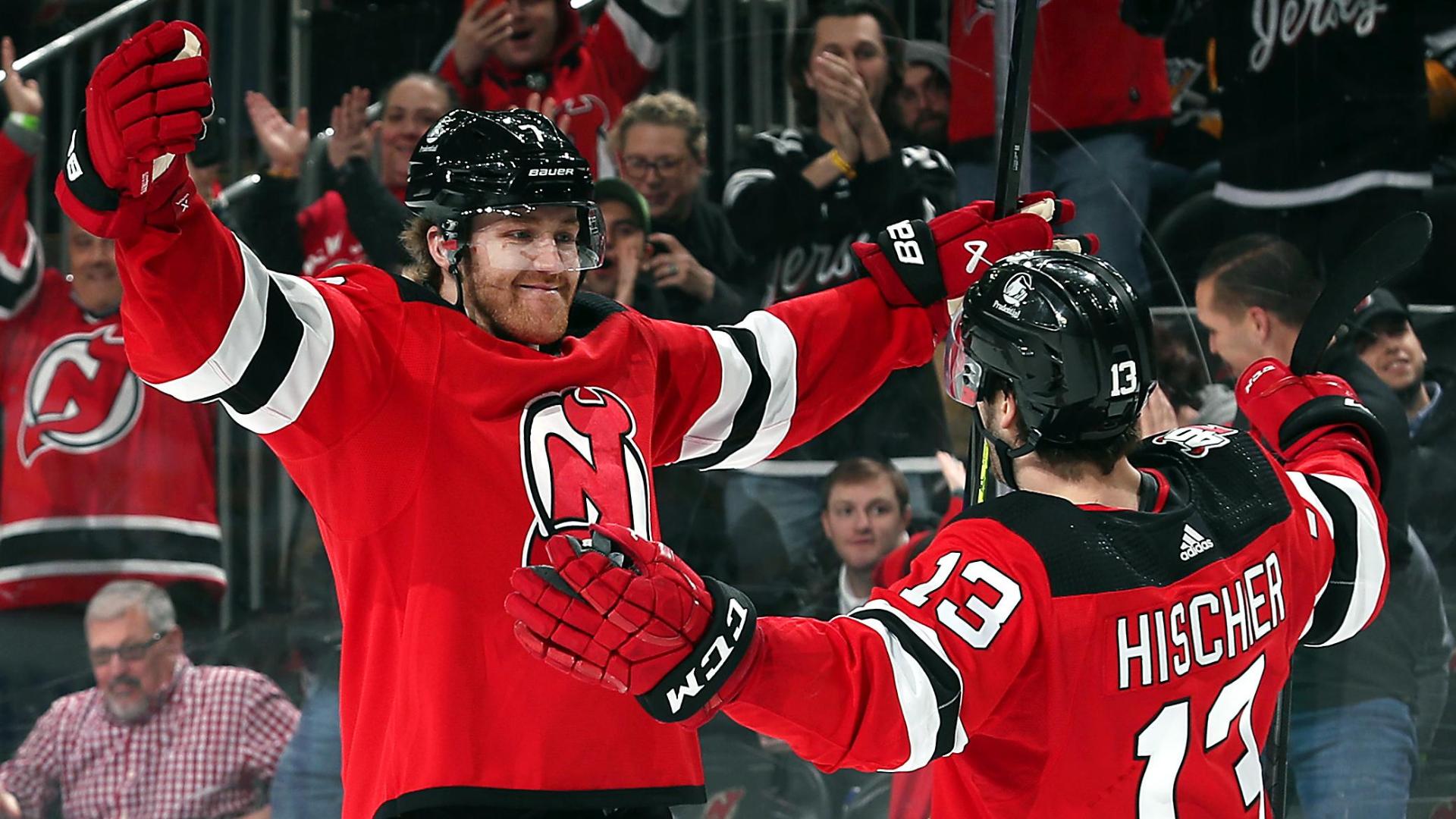 Hamilton scores in OT to give Devils 2-1 win over Penguins - ABC7 New York