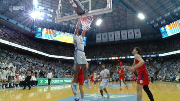 North Carolina hits 15 3s, beats Clemson 91-71 - ABC11 Raleigh-Durham