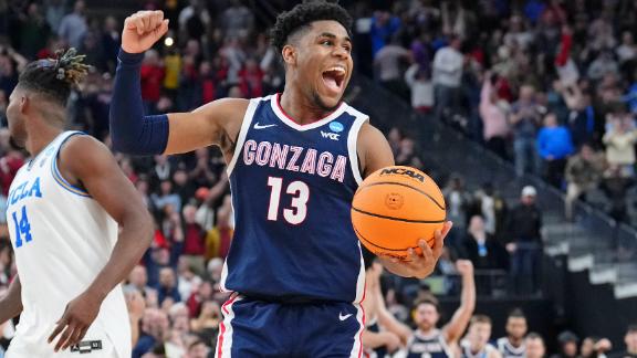 Gonzaga beats UCLA 79-76 in Sweet 16 on Strawther's shot - ABC7 Los Angeles