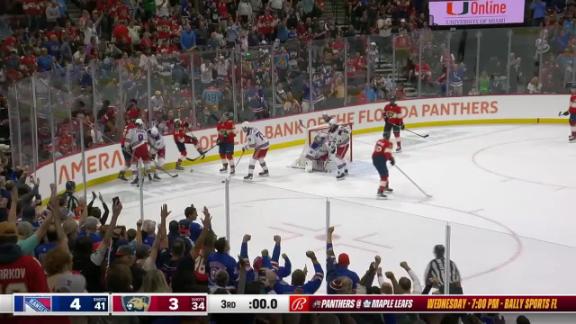 Rangers rally for 4 straight goals, beat Panthers 4-3 - ABC7 New York