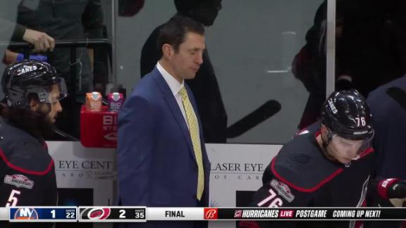 Martinook ends goal drought as Hurricanes nip Islanders, 2-1 - ABC11 ...