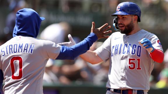 Cubs hammer A's bullpen in 12-2 win for 3-game sweep - ABC7 San Francisco
