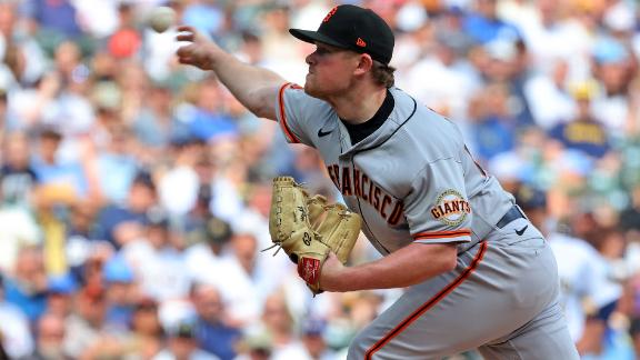 Mitch Haniger, Logan Webb pace Giants past Brewers 3-1 - ABC7 San Francisco