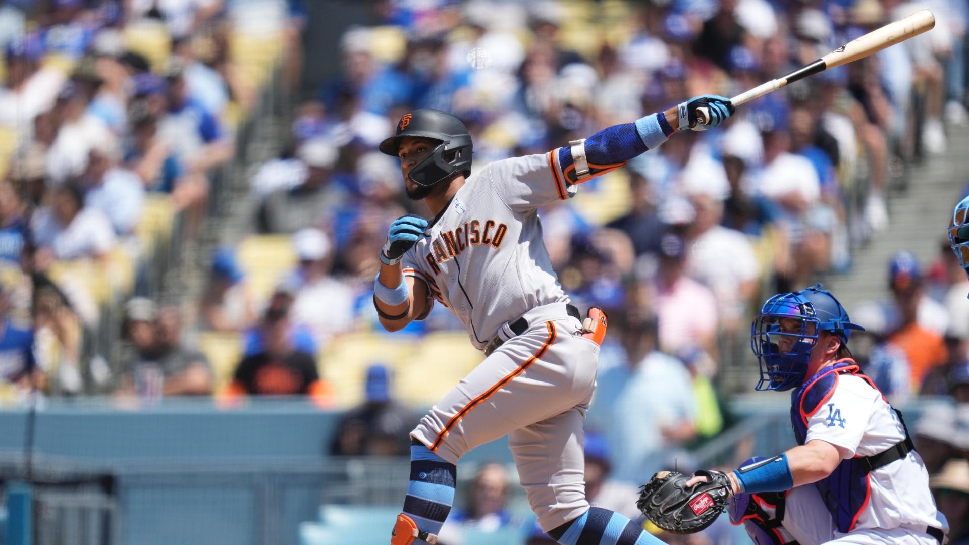 Giants finish off rare sweep of Dodgers in Los Angeles with 7-3 win ...